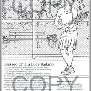 Blessed Chiara Luce Badano Coloring Pages - Etsy