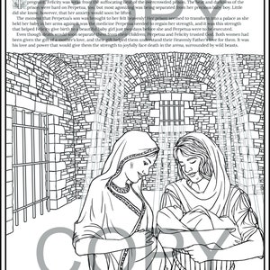 Saints Perpetua and Felicity Coloring Pages - Etsy