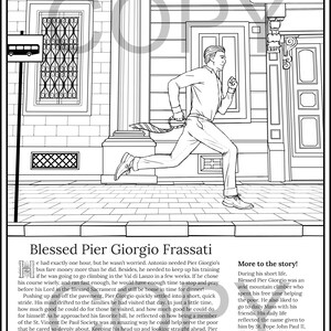Blessed Pier Giorgio Frassati Coloring Pages - Etsy Canada