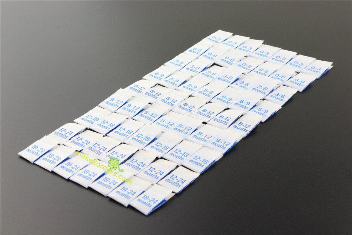 Woven Size Labels Sewing Fabric Label Size Label for Cloth | Etsy