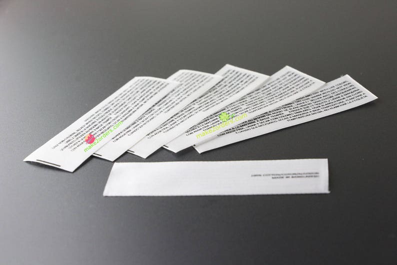 Screen Printing Tags Fabric Labels Custom Garment Label - Etsy