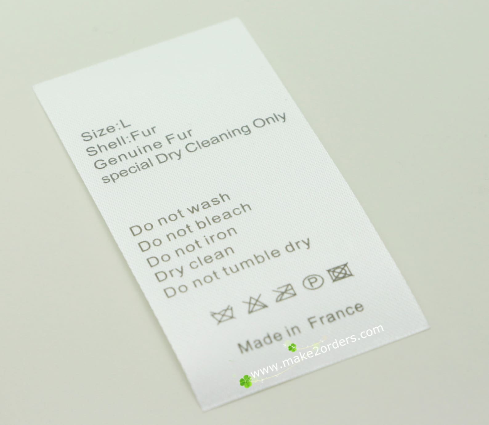 Fabric Care Labels Sew on Labels Printing Labels Satin - Etsy