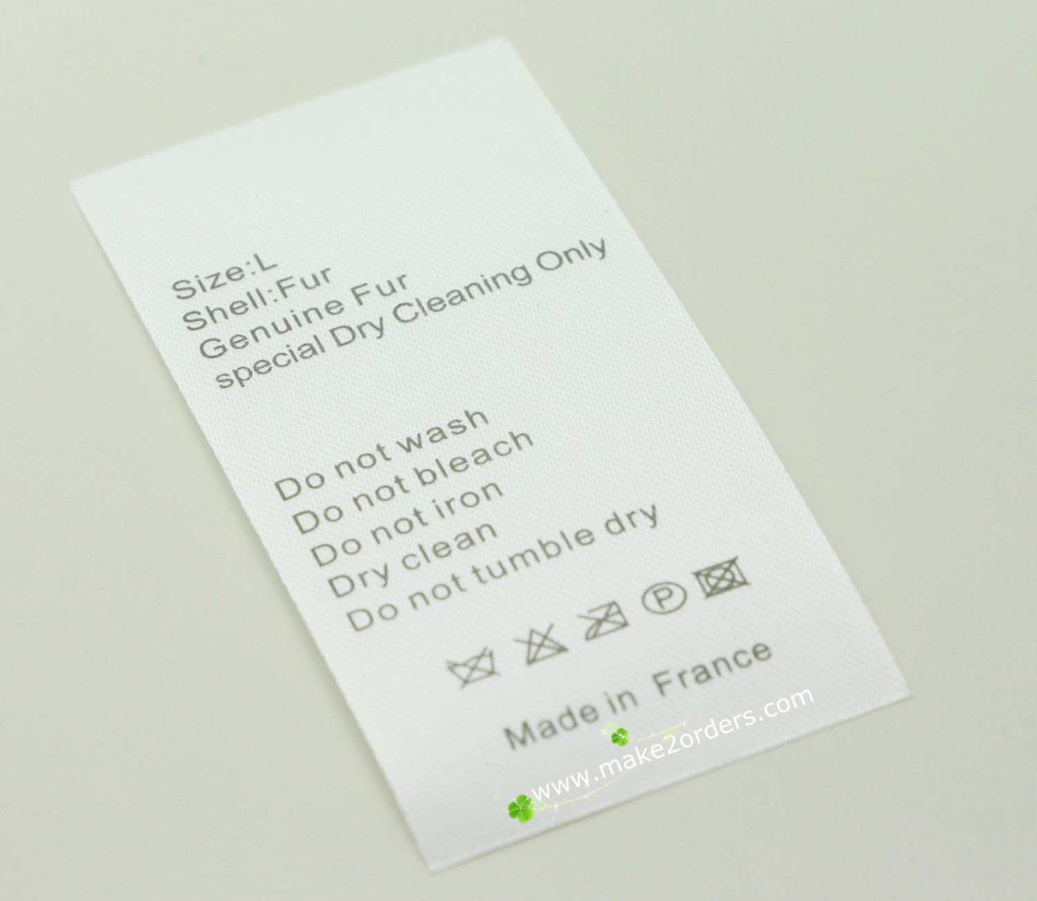 Fabric Care Labels Sew on Labels Printing Labels Satin | Etsy