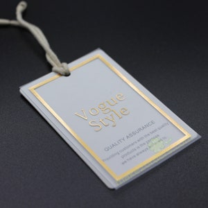 Custom Dual Swing Tags, Custom Clothing Tag, Hang Tag Custom, Dual Hang ...