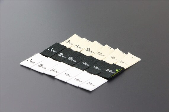 50 Toddler Size Labels Screen Printing Labels Natural Cotton | Etsy