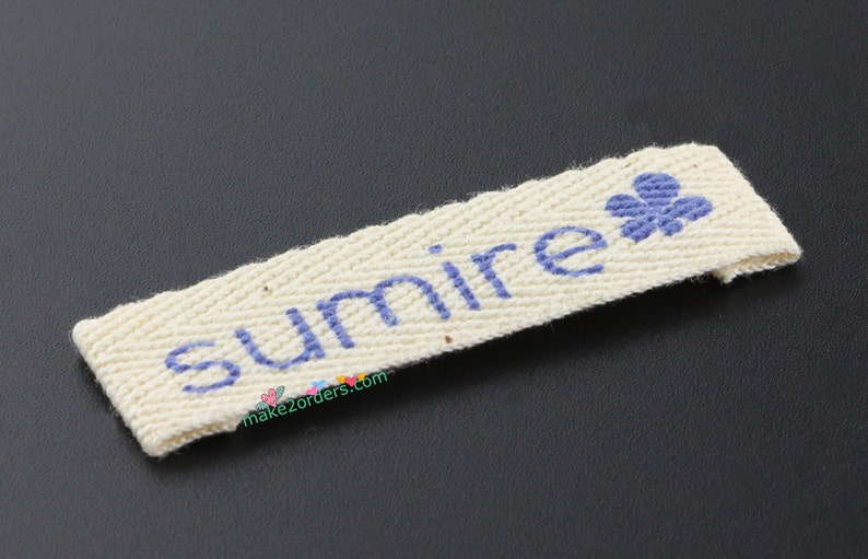 Organic Label Herringbone Label Printed Labels Clothing - Etsy