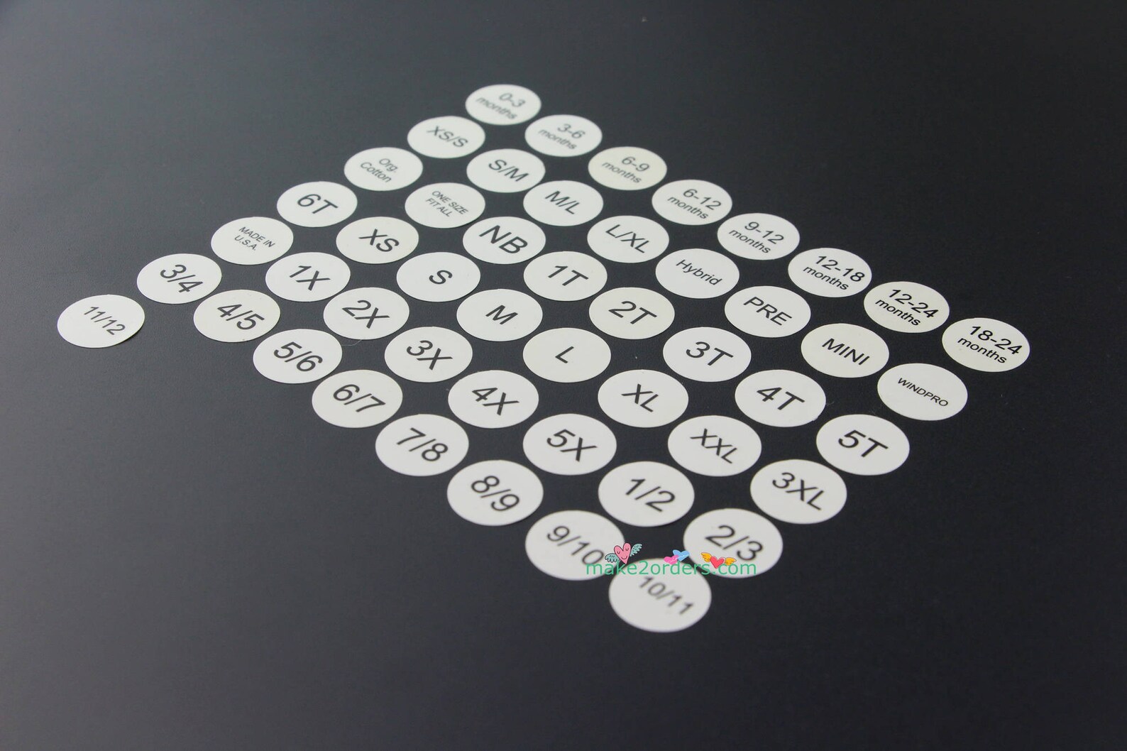 Clothing Size Sticker Number Sticker Clothing Sticker Paper | Etsy