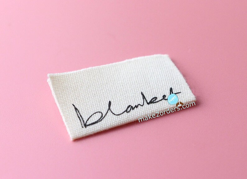 Organic Label Herringbone Label Printed Labels Clothing - Etsy