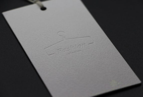 Embossed Recycled Hang Tags Debossed Textured Hang Tag | Etsy