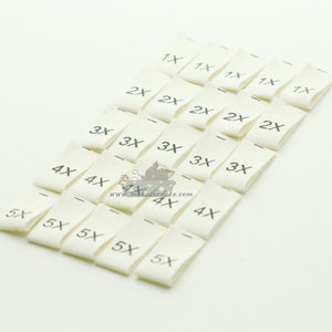 350 Size Tab, Tags for Kid, Toddler Size Labels, Sizes Label, Size Tags ...