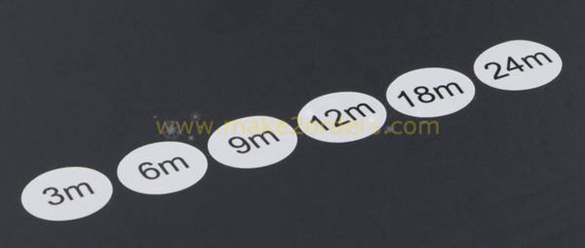 Clothing Size Sticker Number Sticker Clothing Sticker Paper | Etsy