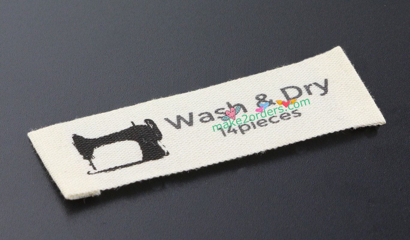 1500 Sew on Labels Sew in Labels Custom Fabric Labels | Etsy