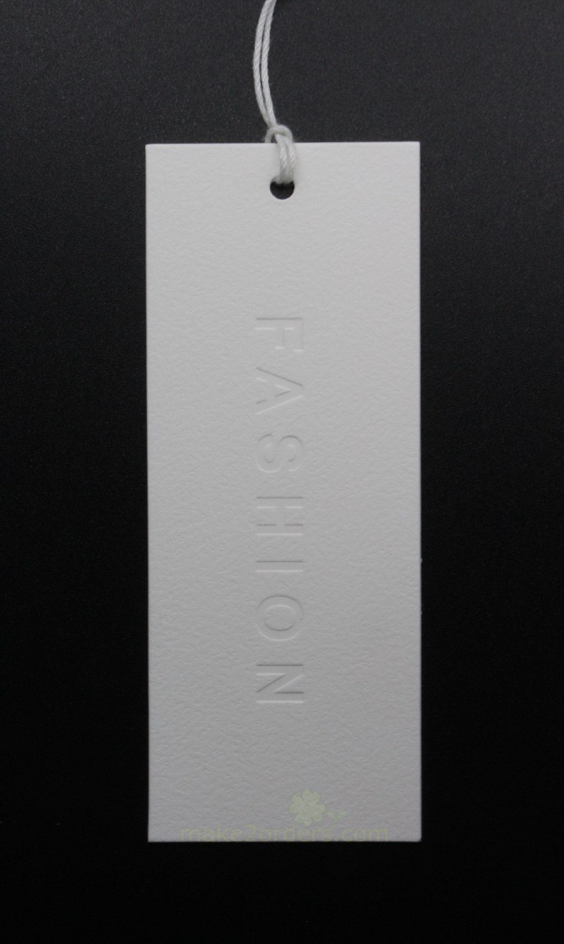 Embossed Recycled Hang Tags Debossed Textured Hang Tag | Etsy