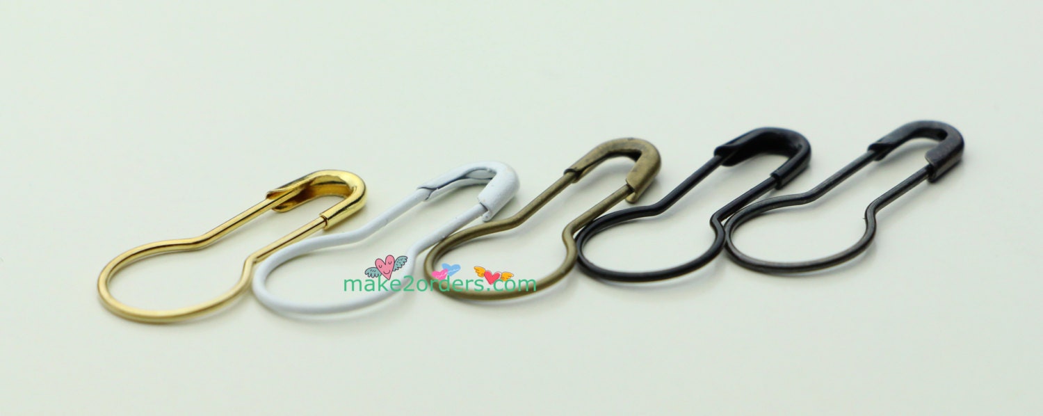 Bulb Copper Pins Silver Pear Shape Pins Black Pins Gold - Etsy