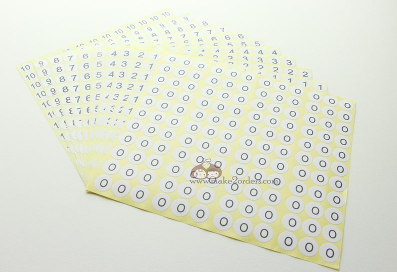 Clothing Size Sticker Number Sticker Clothing Sticker Paper | Etsy