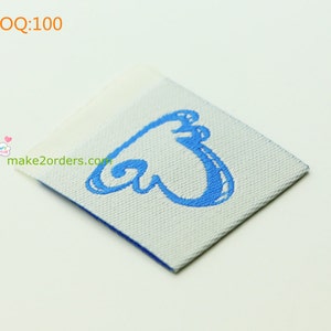 100 Custom Fabric Labels, Kids Labels, Labels for Kids, Sew in Name ...