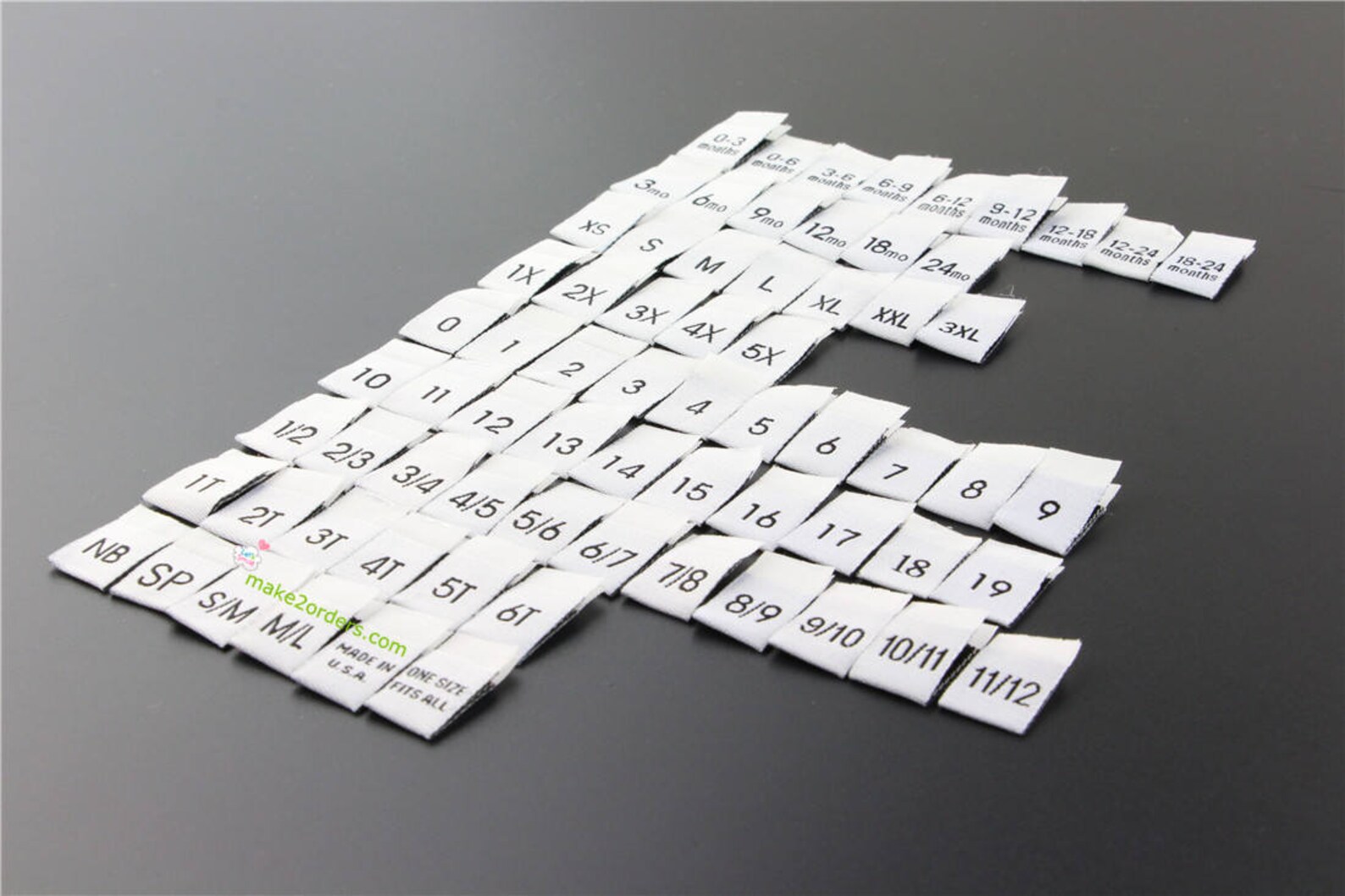 Woven Size Labels Sewing Fabric Label Size Label for Cloth | Etsy