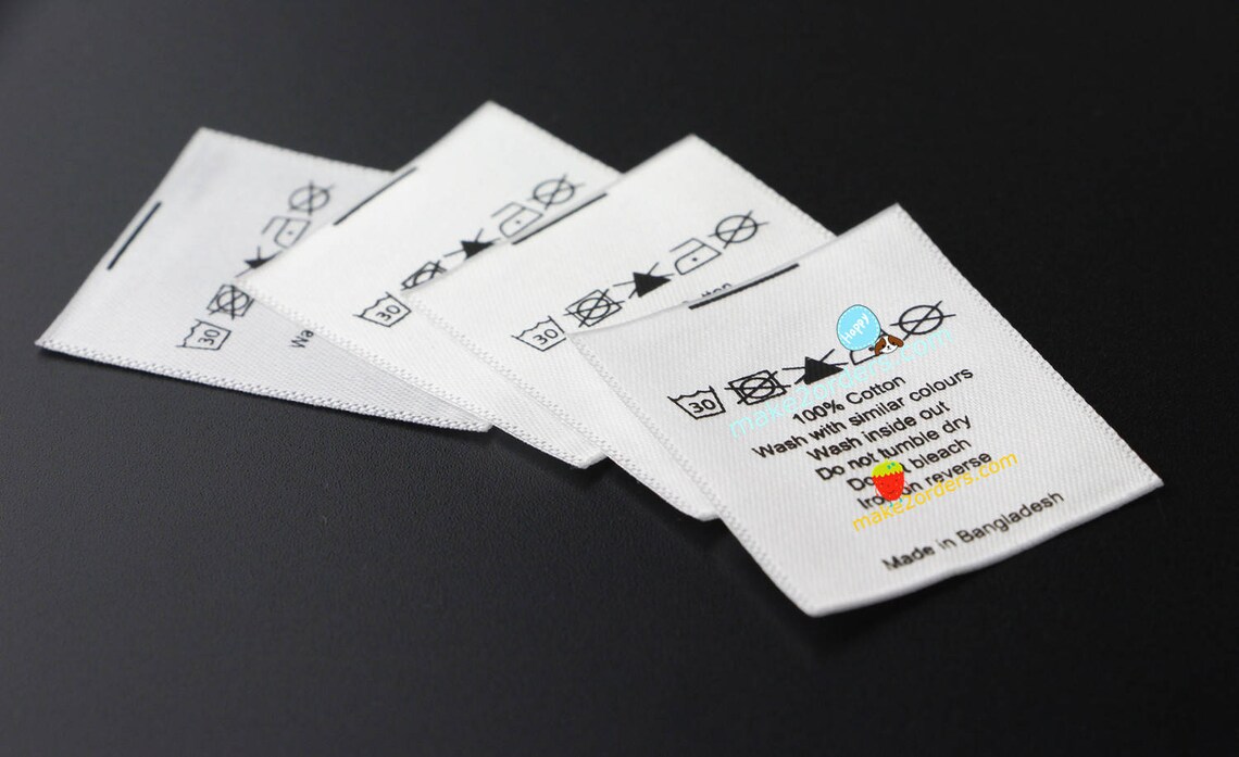 Screen Printing Tags Fabric Labels Custom Garment Label - Etsy