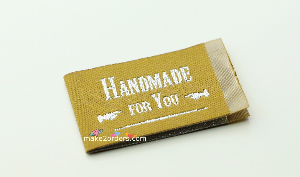 Metallic Sewing Tags Metallic Woven Tags Personalized Tags | Etsy