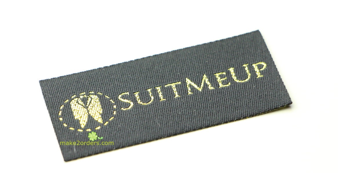 Metallic Silver Tags Metallic Sewing Tags Custom Sewing | Etsy