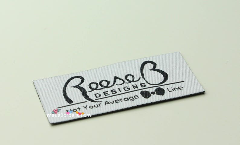 100 Iron on Custom Tag Iron Labels Custom Iron on Label - Etsy