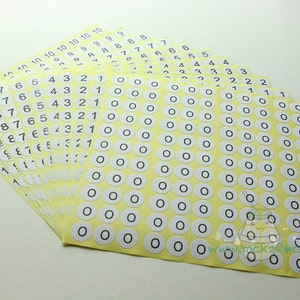 Kid Sticker, Vinyl Sticker, Number's Sticker, Clothing Sticker, Paper ...