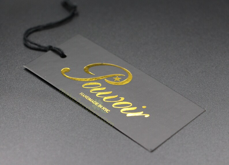 Foil Printing Custom Hangtags Goil Foil Metallic Foil Foil - Etsy