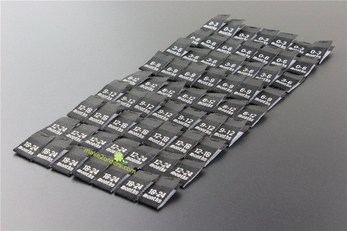 Woven Size Labels Sewing Fabric Label Size Label for Cloth | Etsy