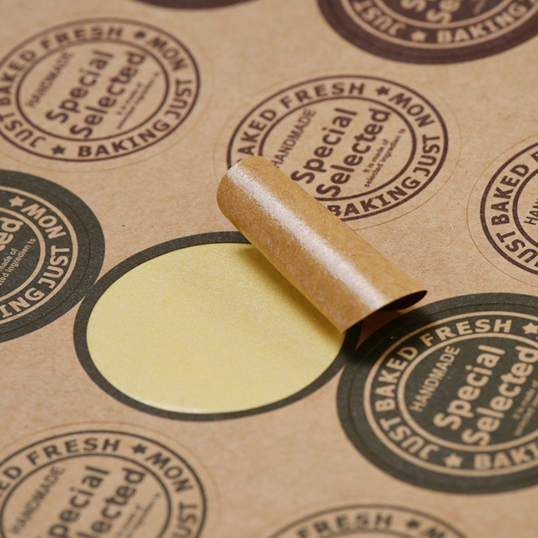 Buy Kraft Sticker Label I Custom Kraft Stickers Kraft Paper Sticker ...