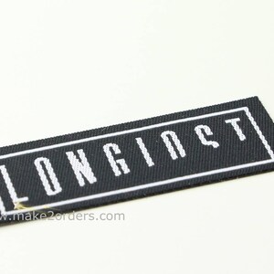 250 Custom Iron On, Iron on Clothing Tag, Iron on Fabric Label, Iron ...