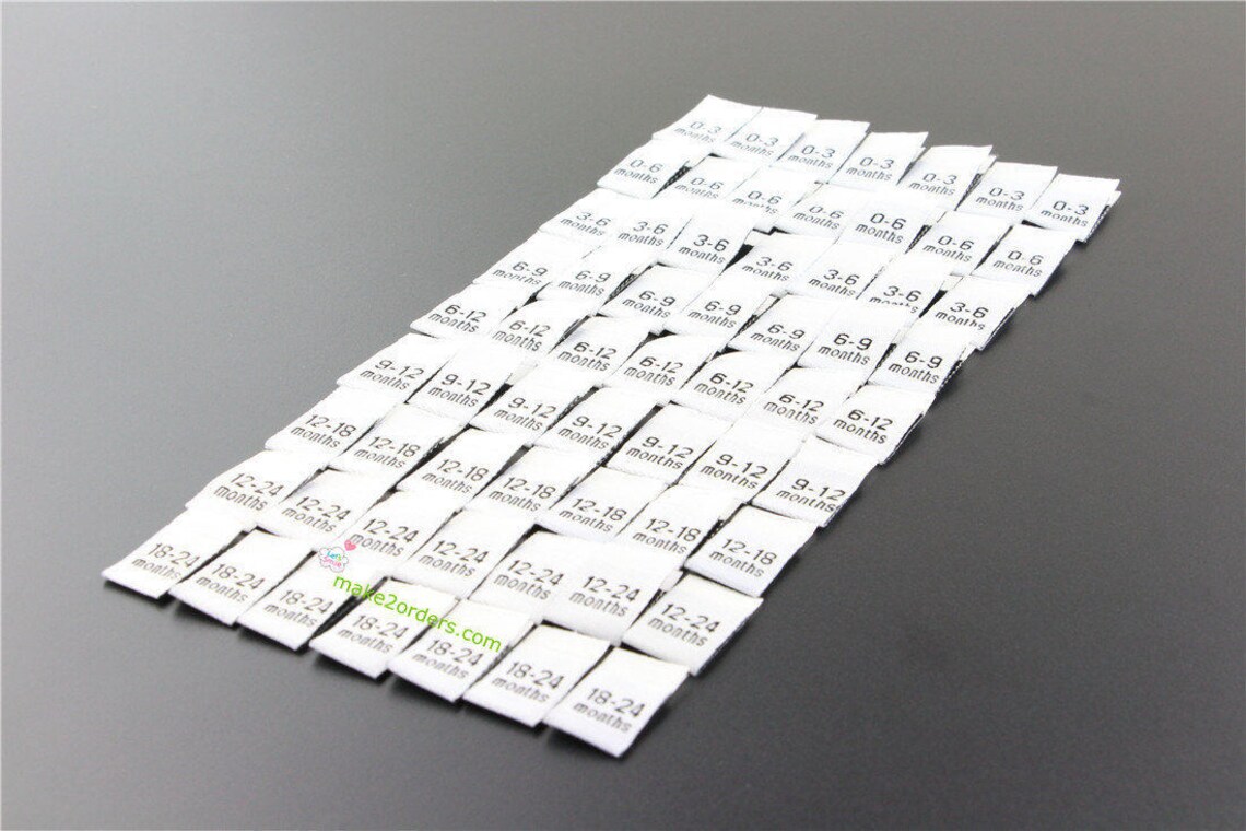 Woven Size Labels Sewing Fabric Label Size Label for Cloth | Etsy
