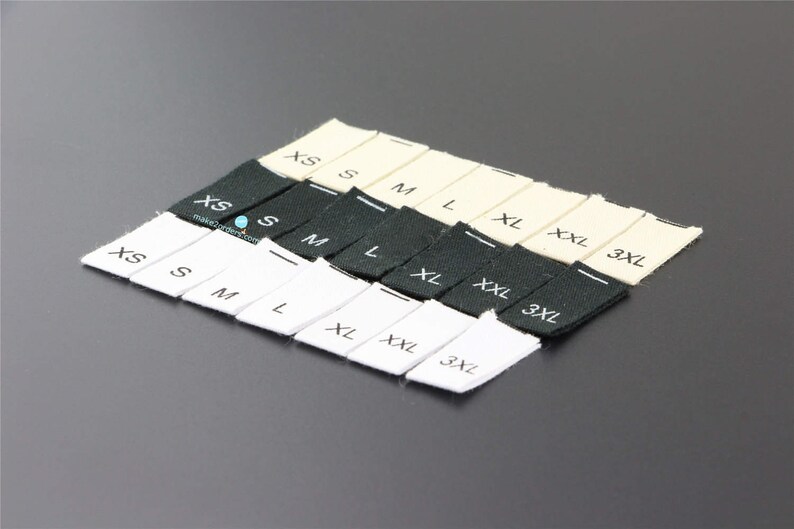 50 Sizes Label Size Tabs Toddler Size Labels Clothing - Etsy