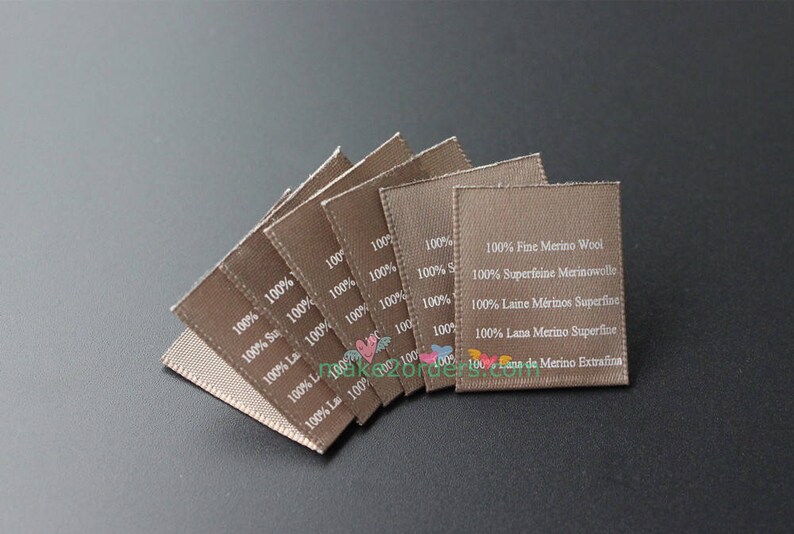 Fabric Care Labels Sew on Labels Printing Labels Satin - Etsy