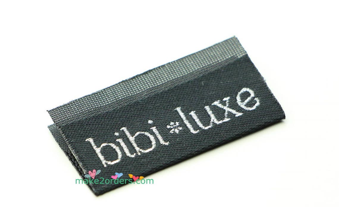 Metallic Silver Tags Metallic Sewing Tags Custom Sewing | Etsy