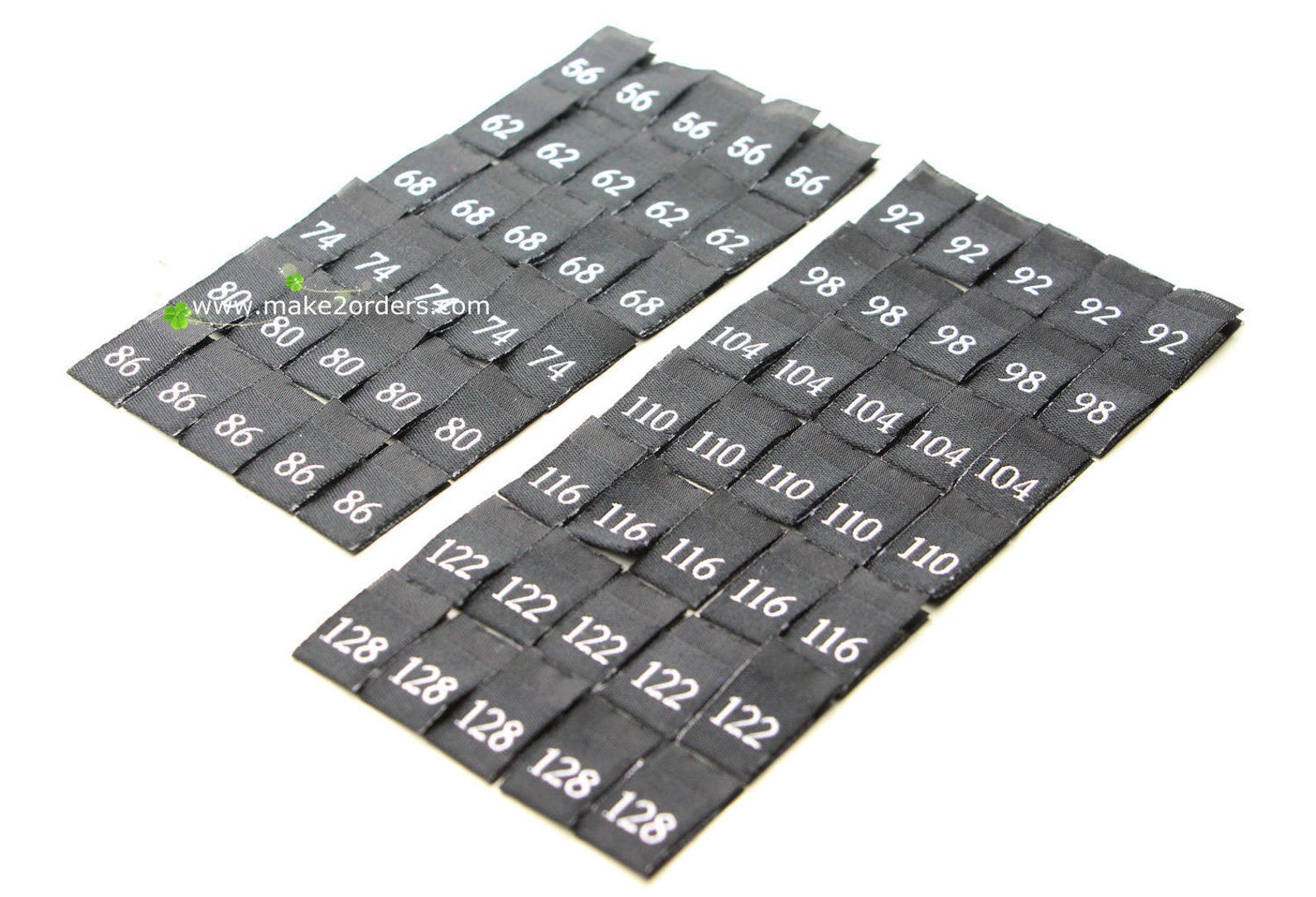 Mixed Lot Sizes Tags Number Labels Size Labels Woven Size | Etsy