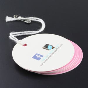 Clothing Hang Tags, Custom Swing Tags, Circle Labels, Custom Apparel ...