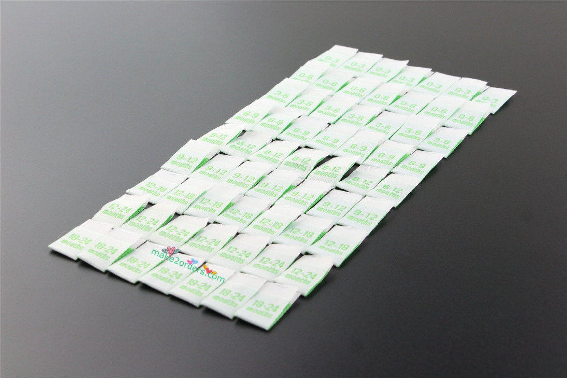 Woven Size Labels Sewing Fabric Label Size Label for Cloth | Etsy