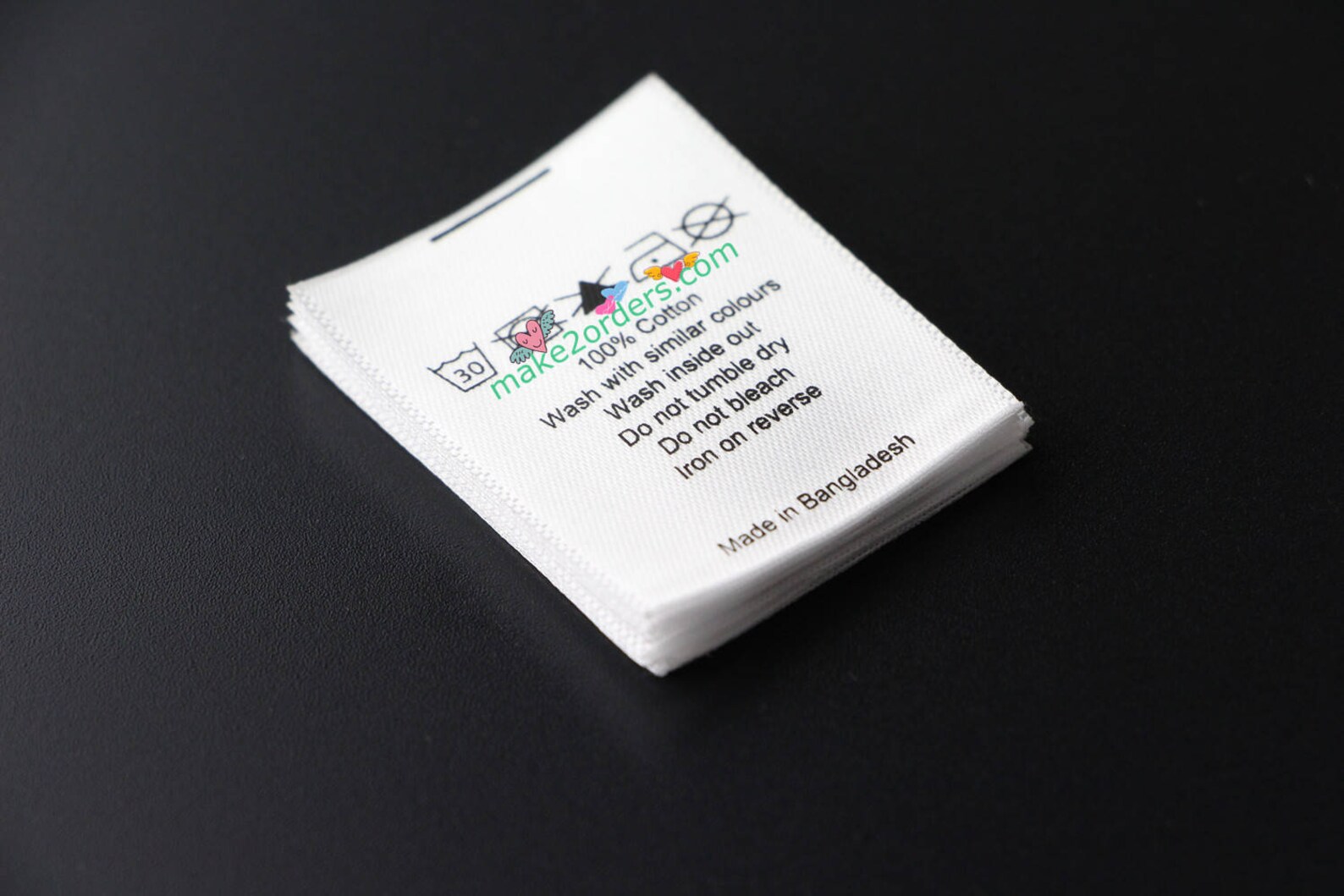 Printed Satin Tags Printing Labels Care Label Fabric | Etsy