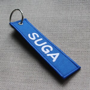 Custom Embroidery Keychain, Custom Keychain, Fabric Embroidered Key ...