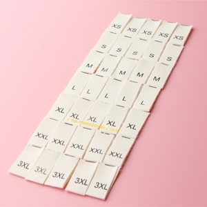 350 Size Tab, Tags for Kid, Toddler Size Labels, Sizes Label, Size Tags ...
