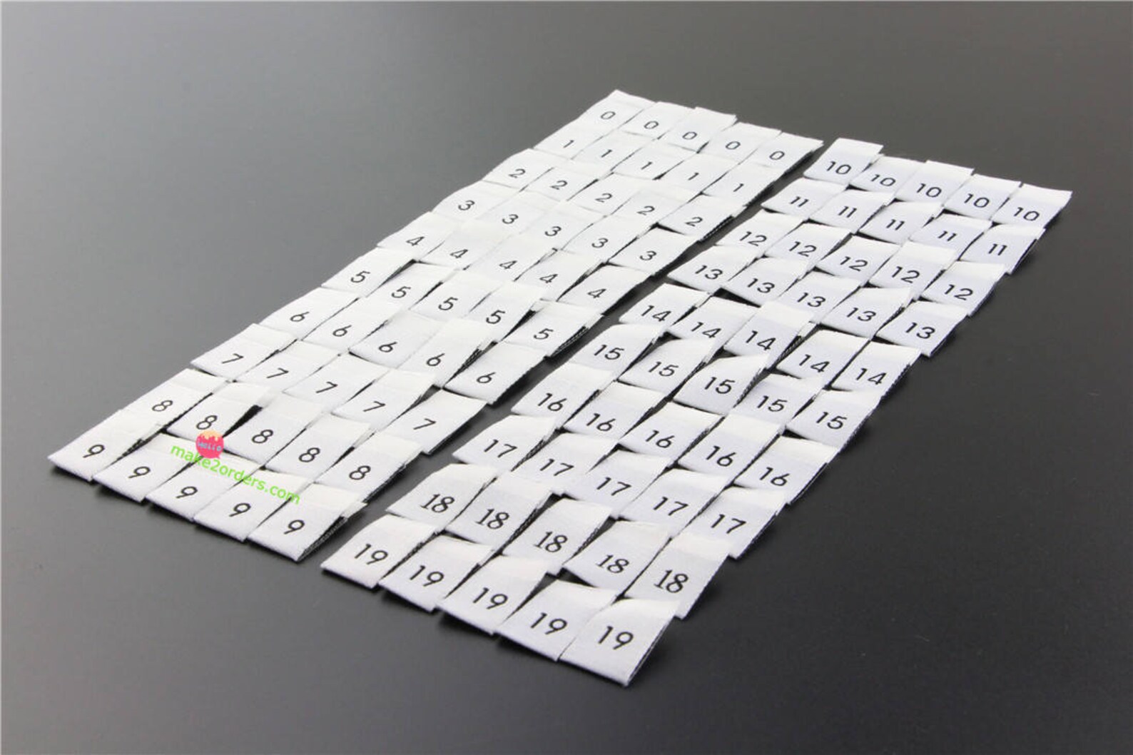 Mixed Lot Sizes Tags Number Labels Size Labels Woven Size | Etsy