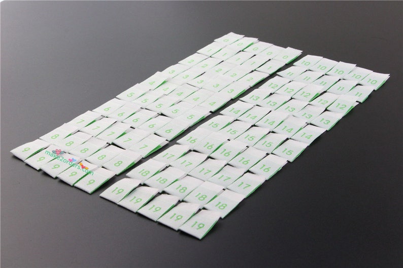 Mixed Lot Sizes Tags Number Labels Size Labels Woven Size - Etsy
