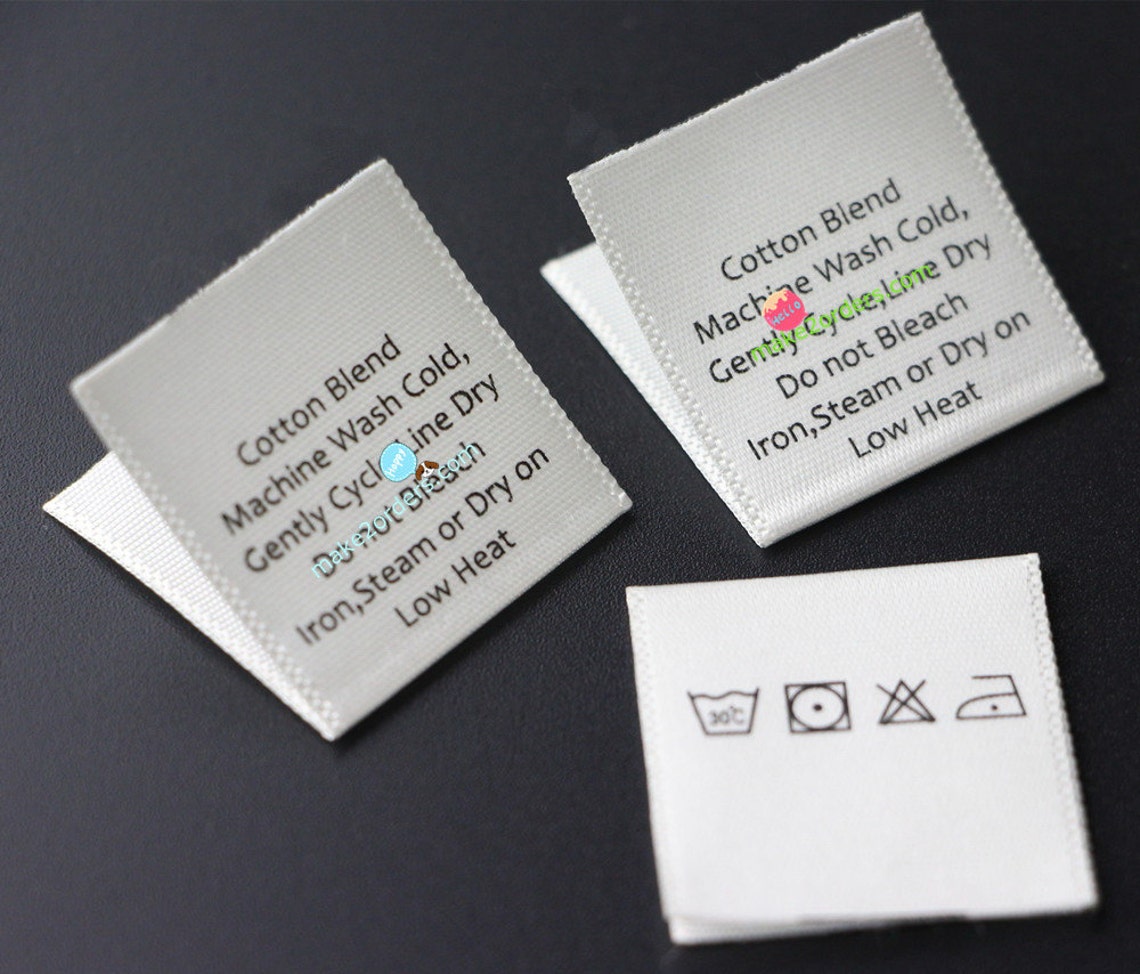 Silk Screen Custom Cloth Labels Custom Sewing Labels Sew on - Etsy