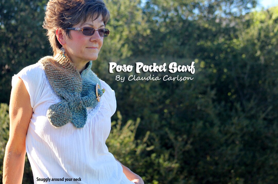 Poso, the Pocket Scarf With Style. PATTERN - Etsy