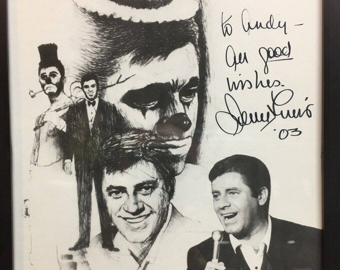 JERRY LEWIS Signed Original Autographed Photo 8x10 COA 1 - Etsy