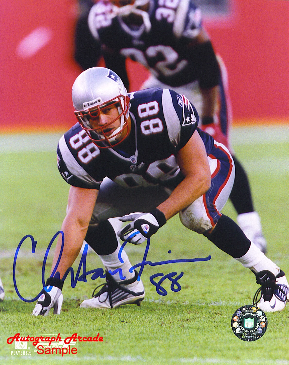 CHRISTIAN FAURIA New England Patriots Original Signed - Etsy