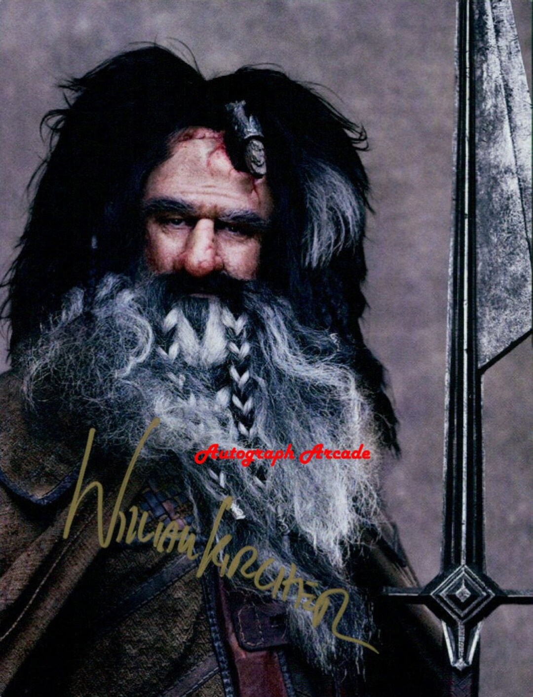 WILLIAM KIRCHER Bifur the Hobbit Signed Original Autographed Photo 8x10 ...