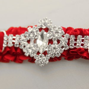 Red Garter - Wedding Garter Toss Garter Romantic Wedding Cherry Red ...