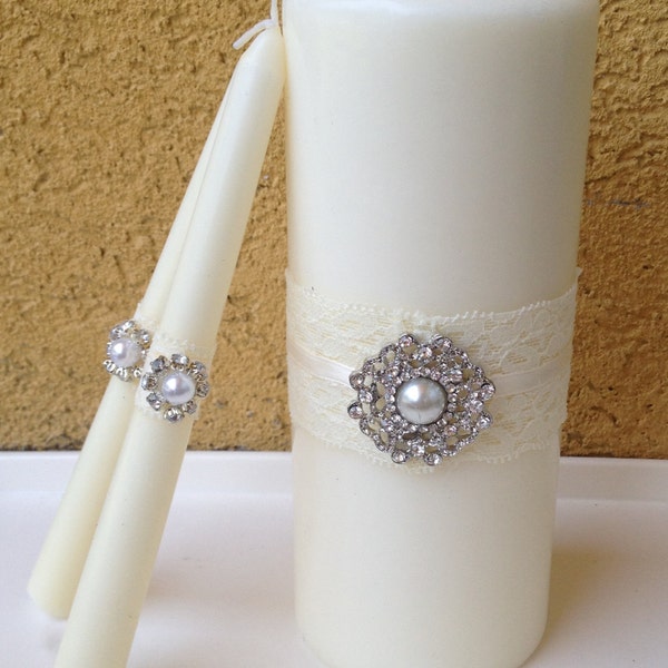 Ivory Unity Candles - Etsy