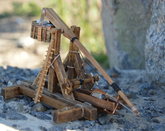 Handmade WORKING Trebuchet Model - Etsy